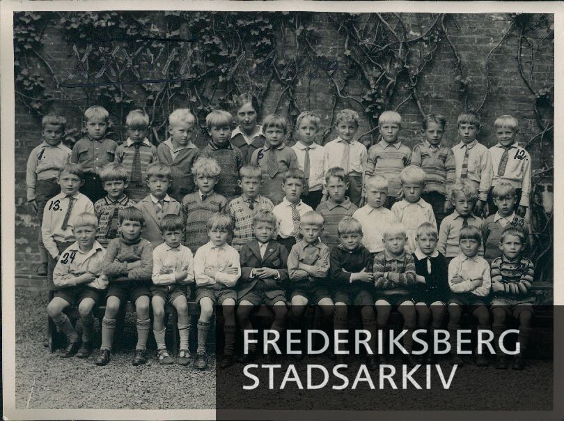 Skolen ved Solbjergvej 1929, Drengeklasse. Ukendt Klassetrin ...
