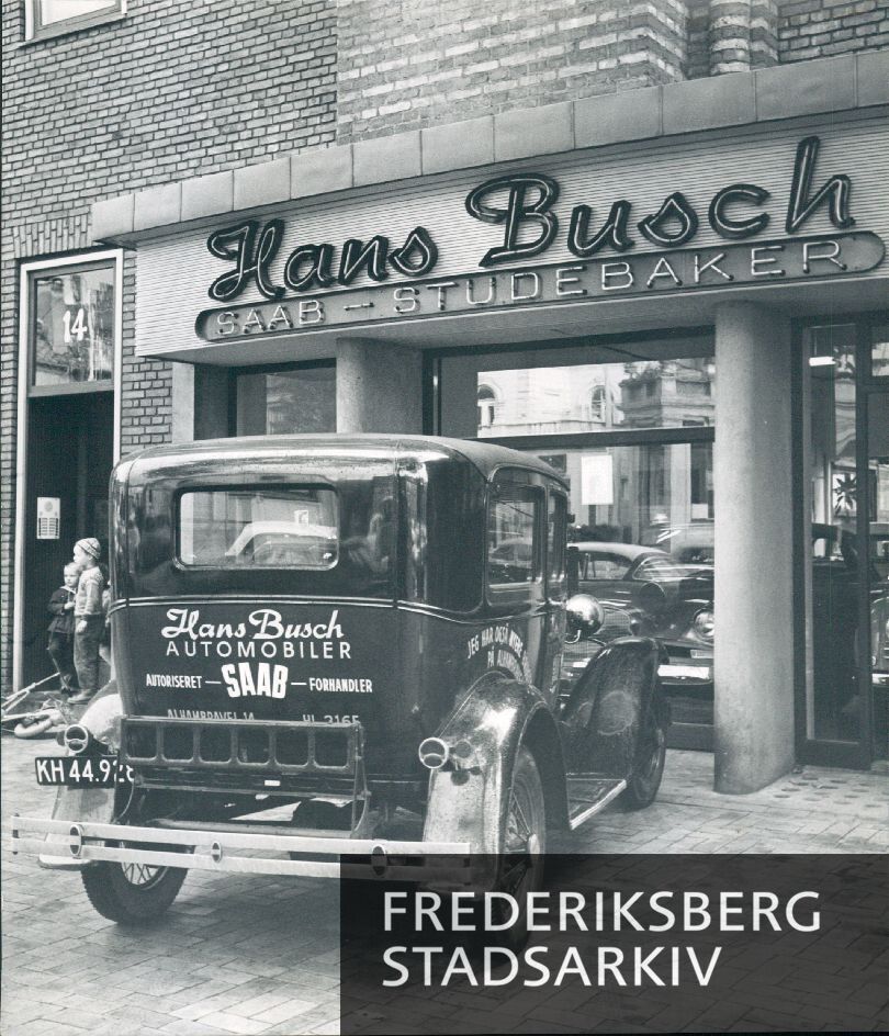 Ford A der bruges som reklame for autoforhandler Hans Busch ...