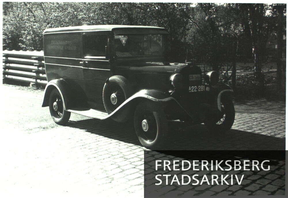 Varevogn på kommunens materielplads - kbhbilleder.dk