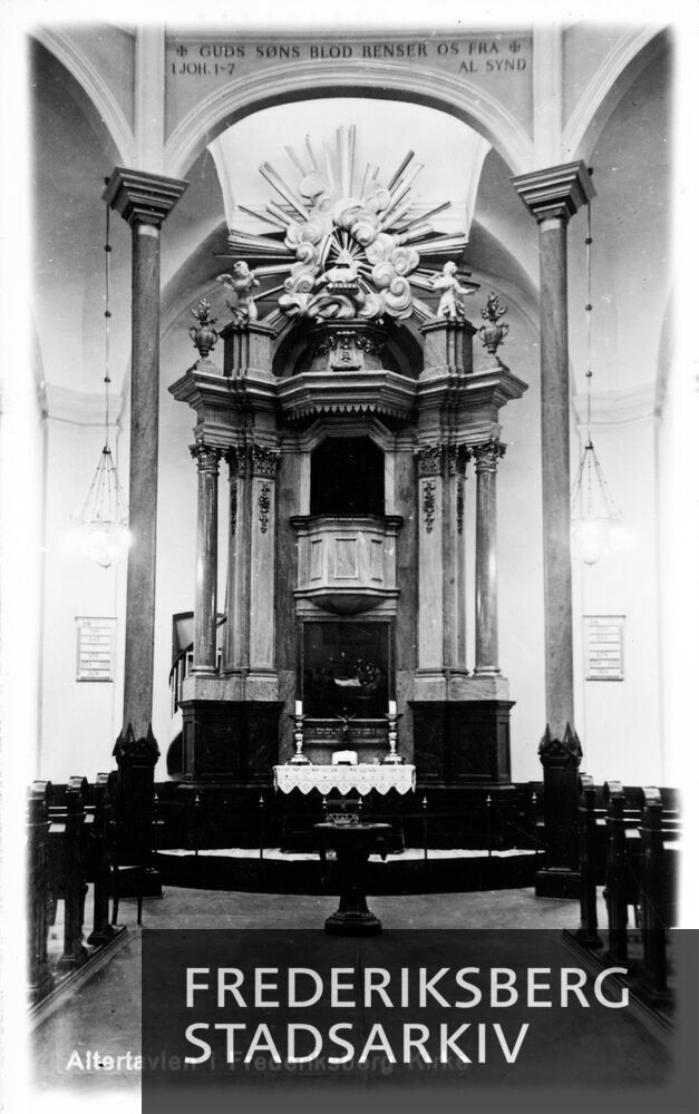 Alteret i Frederiksberg Kirke - kbhbilleder.dk