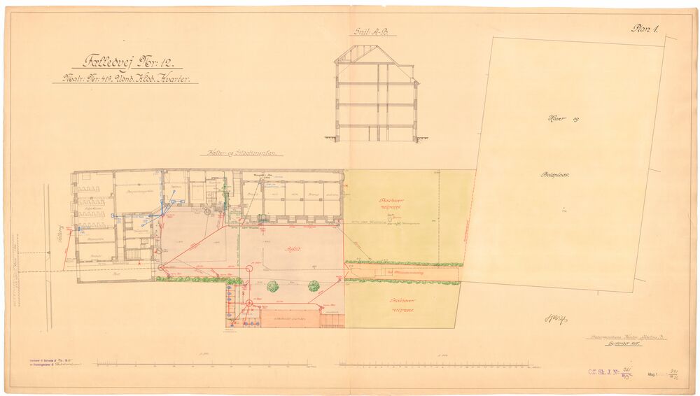 Fælledvejens Skole Situationsplan mv - kbhbilleder.dk