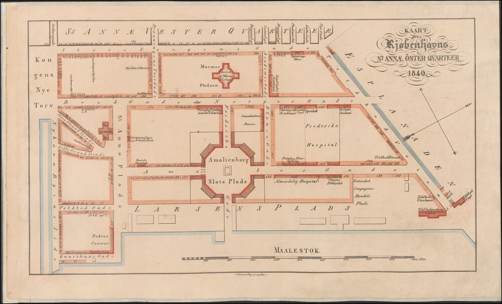 Kort over Københavns kvarterer, forstæder og udenbyes grunde ...