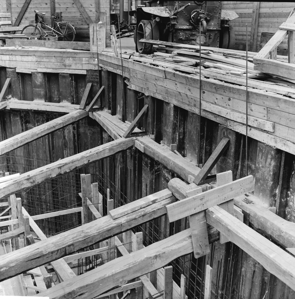 Afstivning af Daells Varehus på Fiolstræde - kbhbilleder.dk