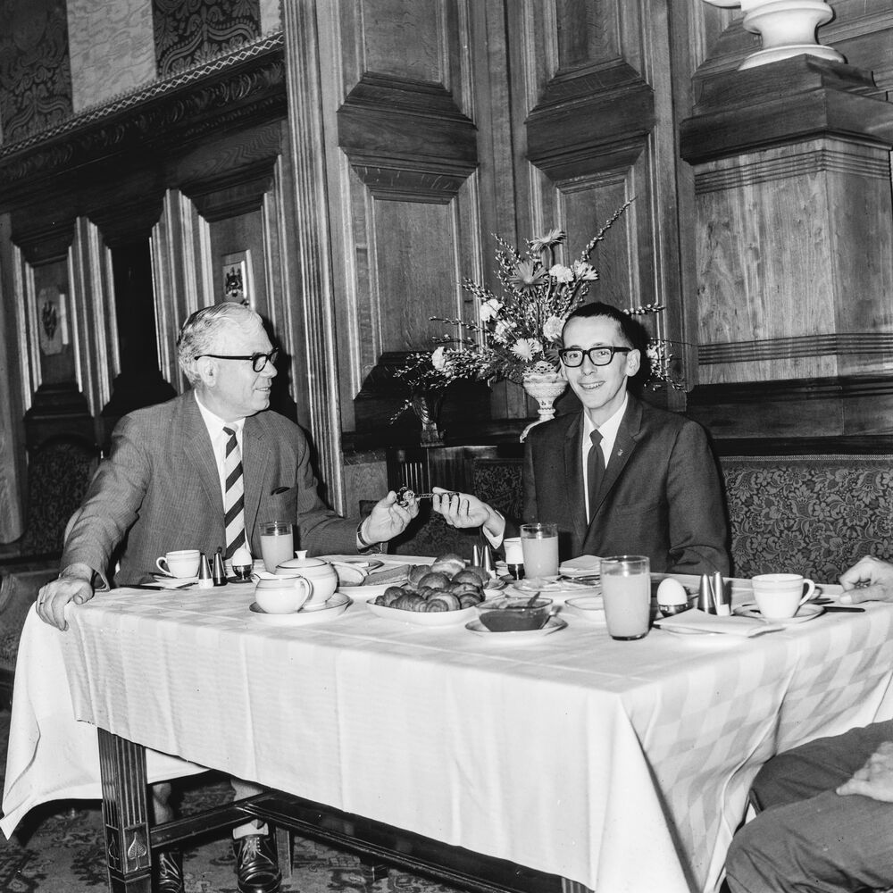 Overborgmester Urban Hansen med gæst - kbhbilleder.dk