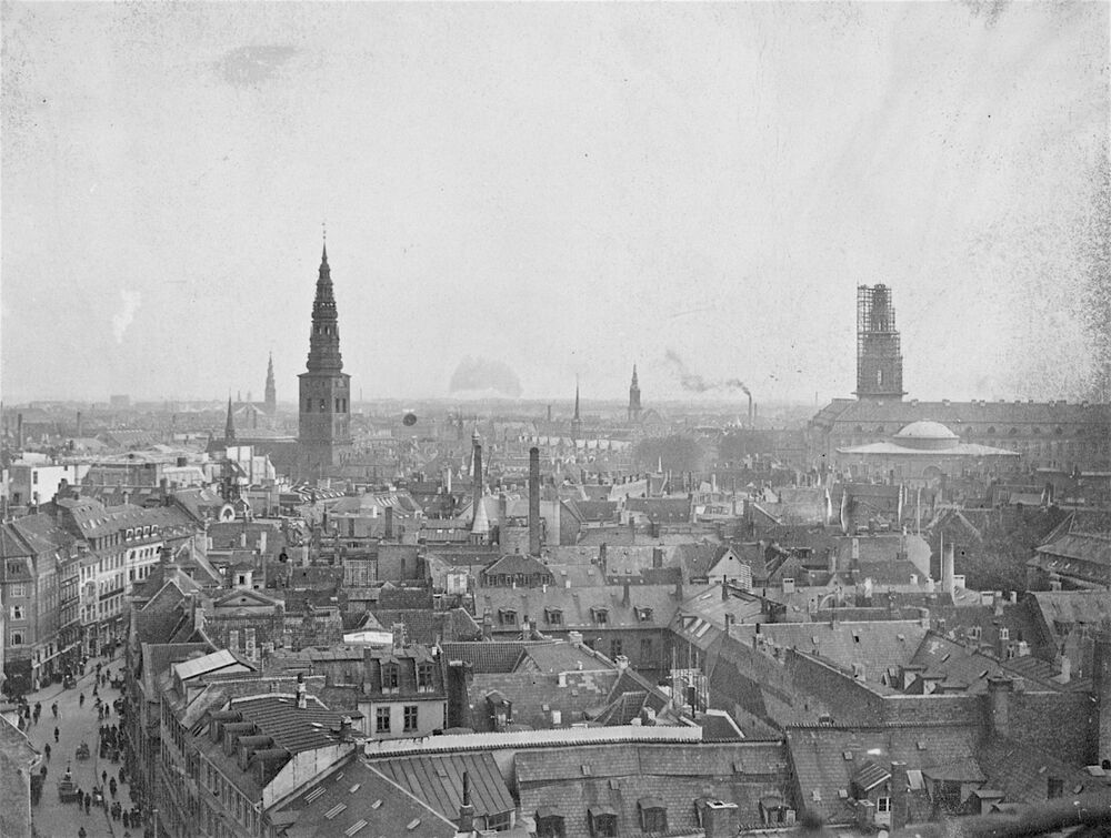 Udsigt over Christiansborg - kbhbilleder.dk