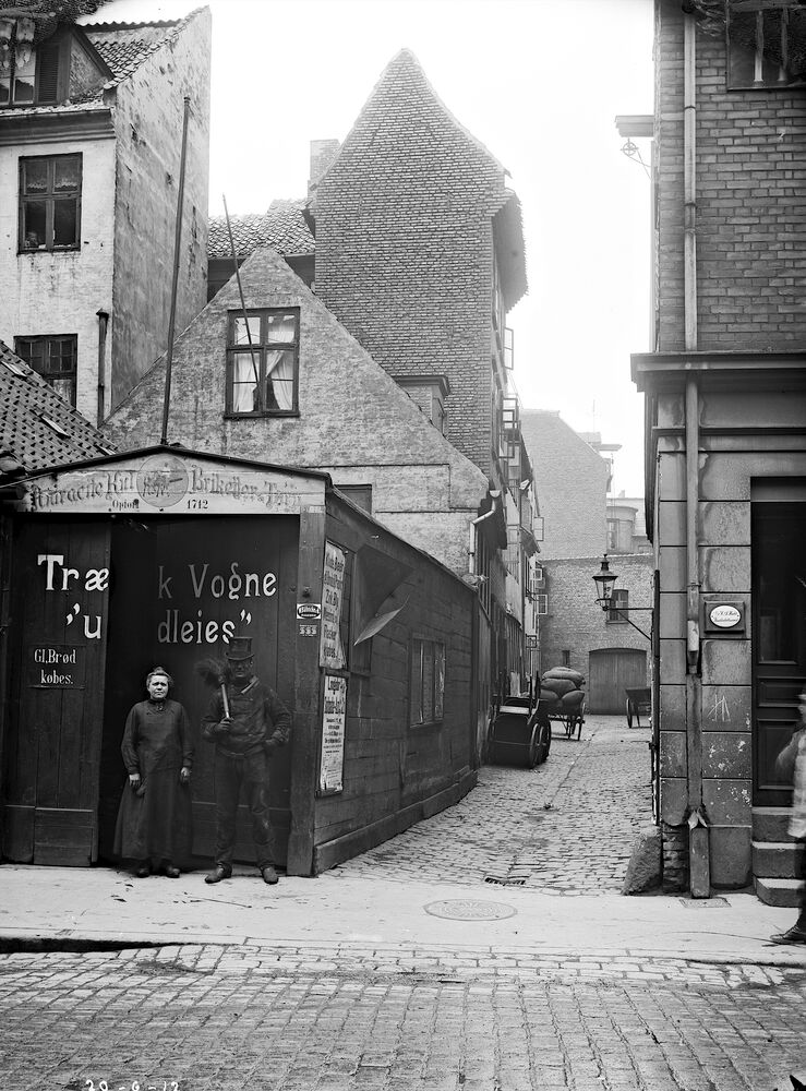 Smedens Gang set fra Vingårdstræde - kbhbilleder.dk
