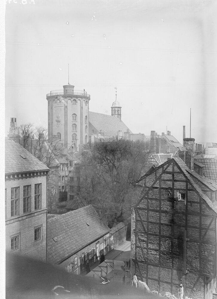 Skindergade. Udsigt mod Rundetårn - kbhbilleder.dk