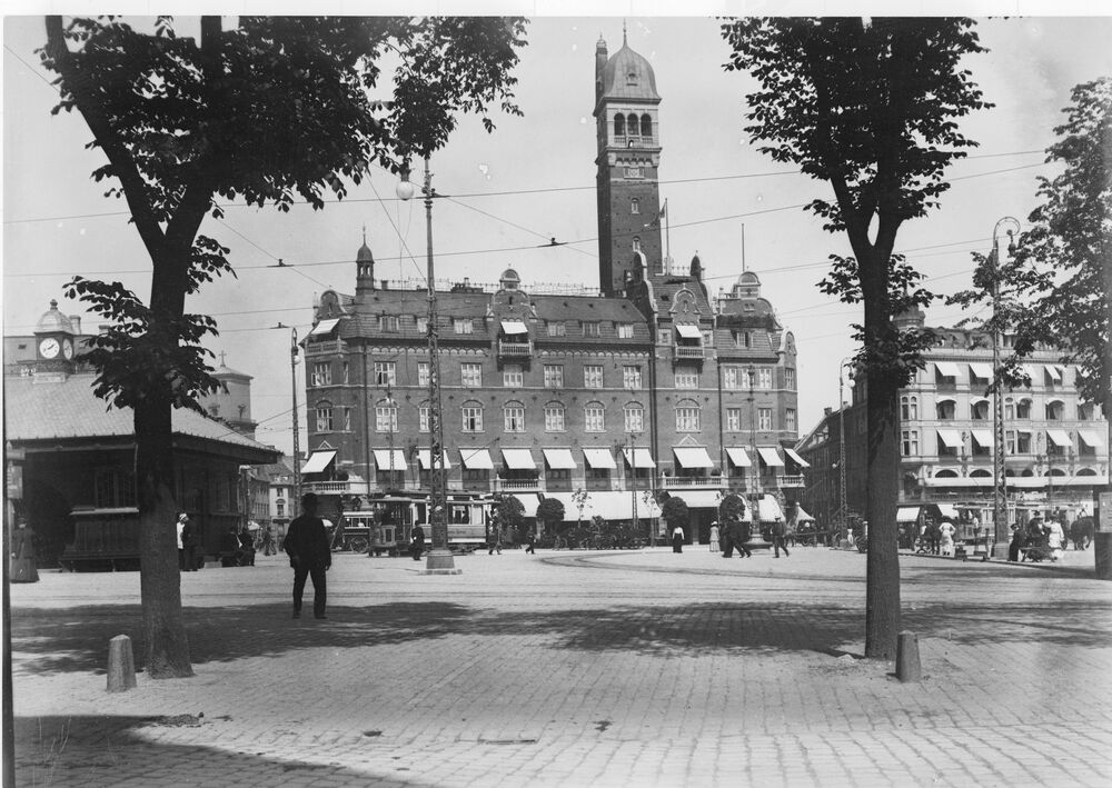 Rådhuspladsen. Hotel Bristol. - kbhbilleder.dk
