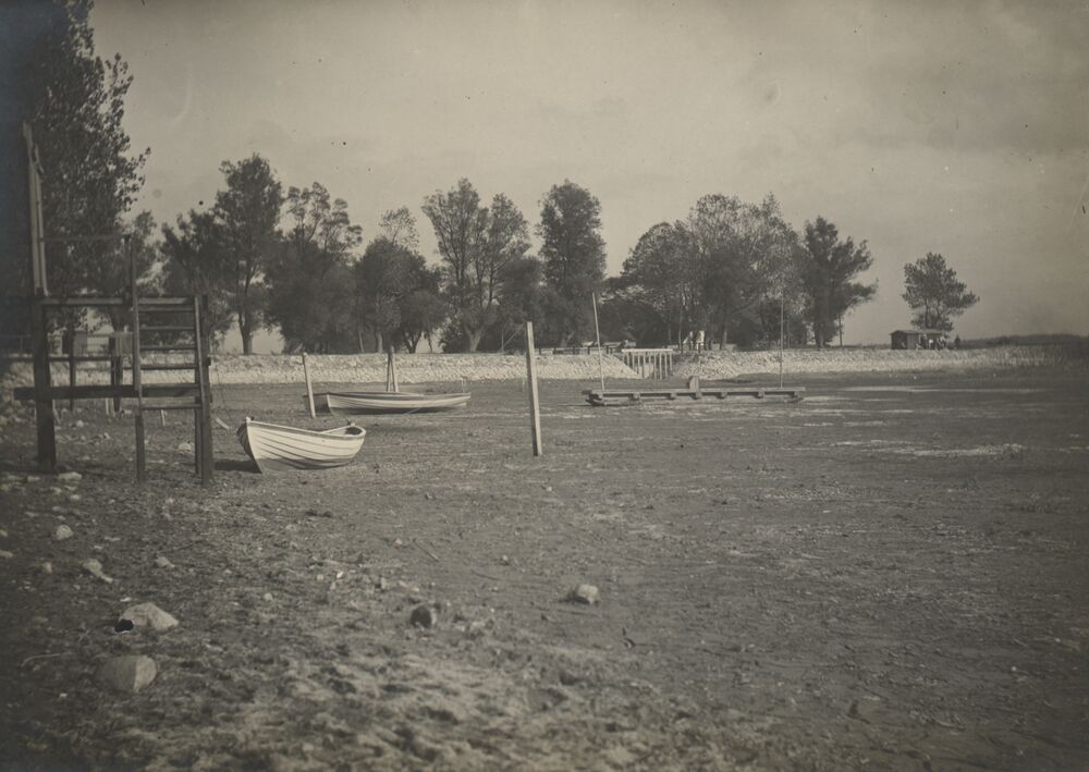 Damhussøen udtørret - kbhbilleder.dk