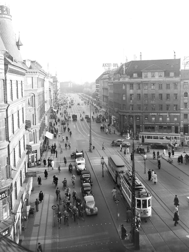 Østerbrogade ved Trianglen - kbhbilleder.dk
